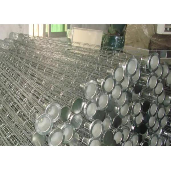 Quality Plug In Cylindrical Dust Removal Baghouse Filter Cages 4 Inch Diameter for sale