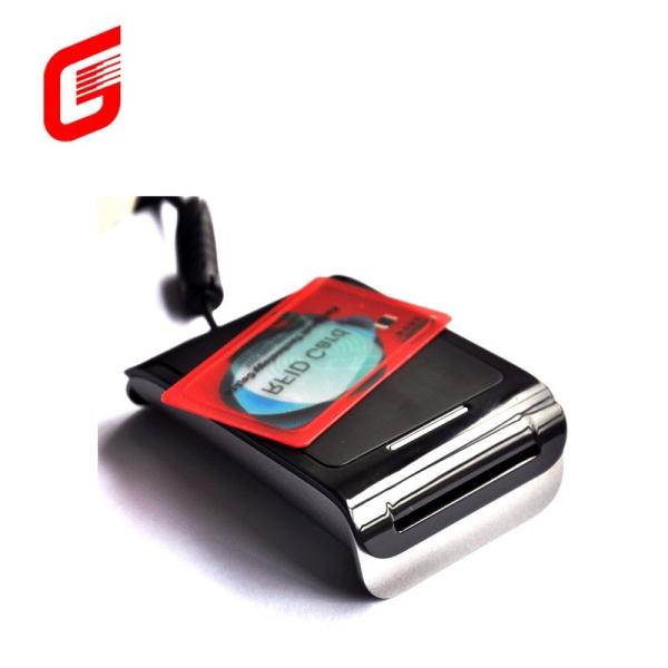 Quality External Black S9 RS232 / USB Contactless Smart IC Card Reader with All in 1 Card Slots for sale