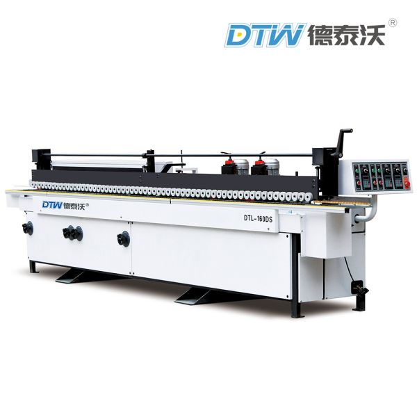 Quality MDF Plywood Profile  Edge Sanding Machine DTL-160DS With Side Routing Trimming Buffing Side Sanding Machine for sale