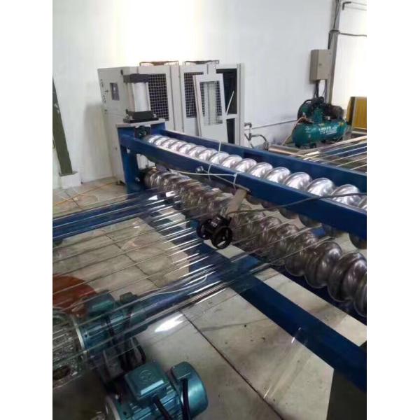 Quality Twin Screw Roofing Sheet Making Machine With PET Flakes Material High Efficient for sale