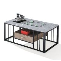 Quality Modern Rectangular Stone With Metal Frame Heat Resisting Kettle Office Furniture for sale