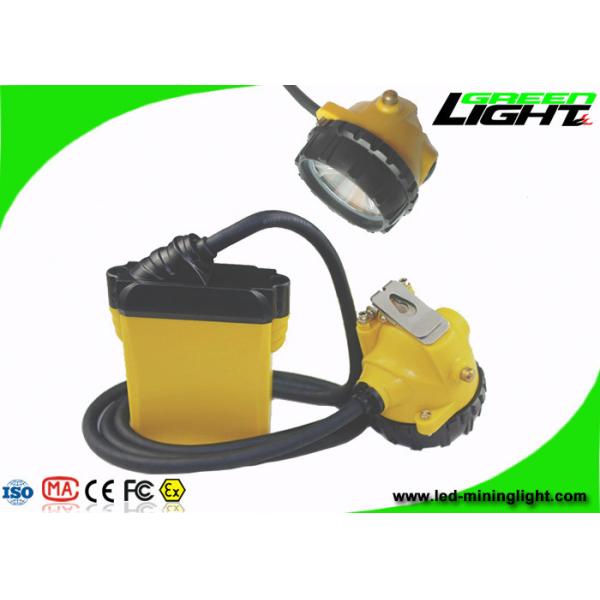 Quality Corded Underground Mining Cap Lights 25000lux With 10.4Ah SAMSUNG Battery for sale