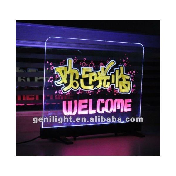 Quality Customizable LED Message Writing Board Illuminated Erasable Neon Sign DIY for sale
