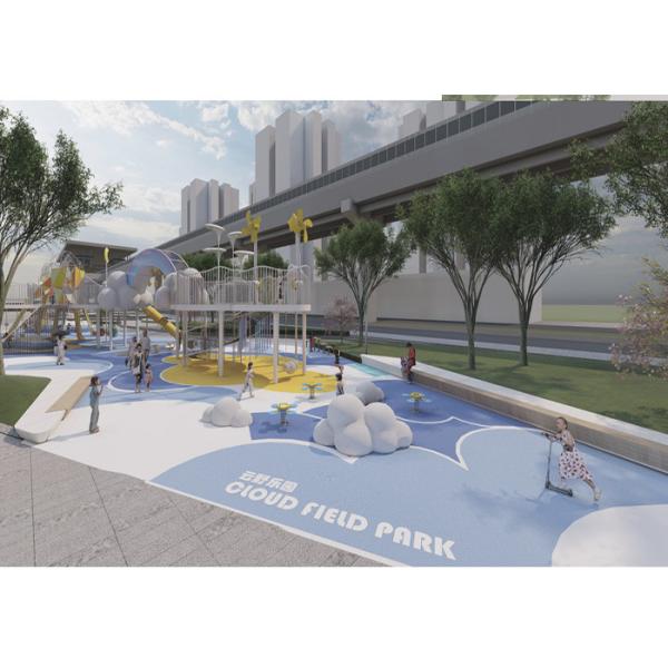 Quality Elk Custom Outdoor Playground Equipment Shopping Mall Play Structures for sale