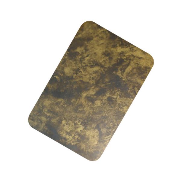 Quality Customized Embossed Stainless Steel Wall Cladding Sheet Decorative 3MM Thick for sale