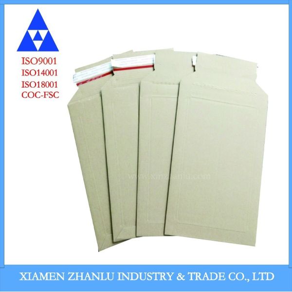 Quality Protective F Flute Board Bronze Corrugated Envelopes for Secure Packaging for sale
