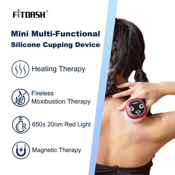 Quality Fitdash Smart Vacuum Cupping Therapy Set with Red Light Therapy and Type-C Power for sale