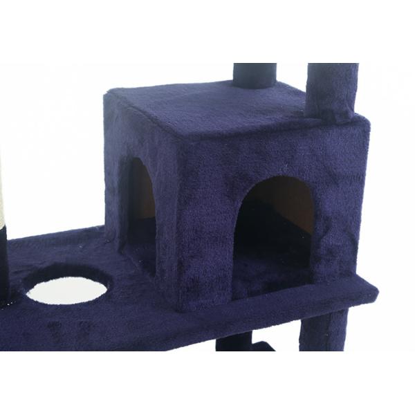 Quality Adjustable Height Cat Scratching Tree , Stylish Cat Tree With Auxiliary Stairs for sale