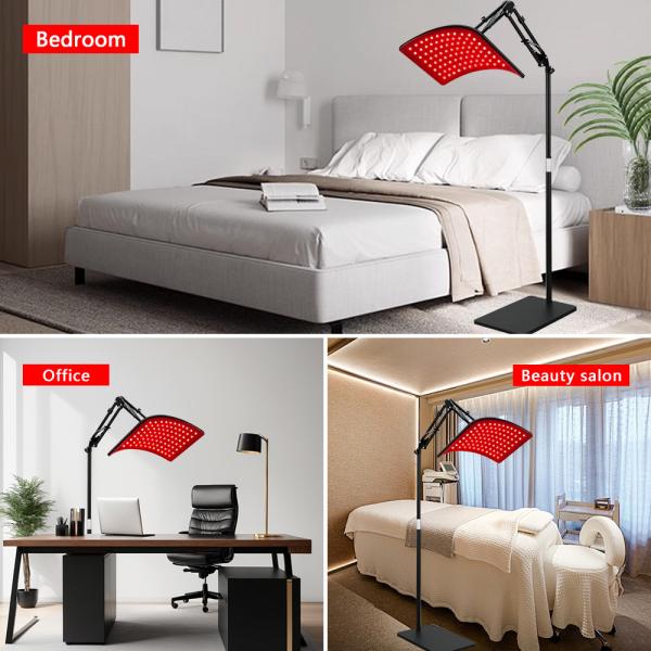 Quality 24w Red Light Therapy Panel with Stand Dimming Gear 4 Modes Output Voltage DC12V for sale