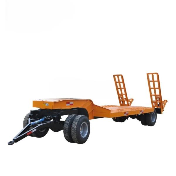 Quality Hydraulic Ramp System Low Bed Draw Bar Full Trailer For Sale for sale