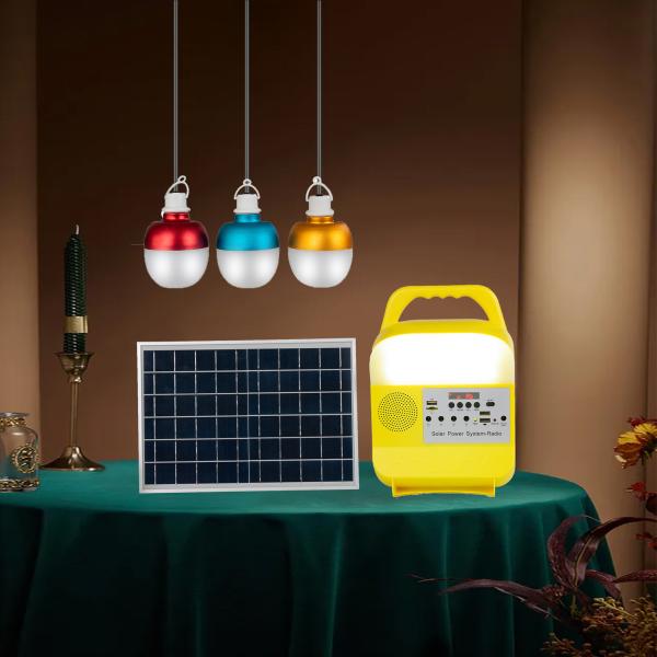 Quality IP55 6V 8000mah Portable Solar Lighting Kits For Garage for sale