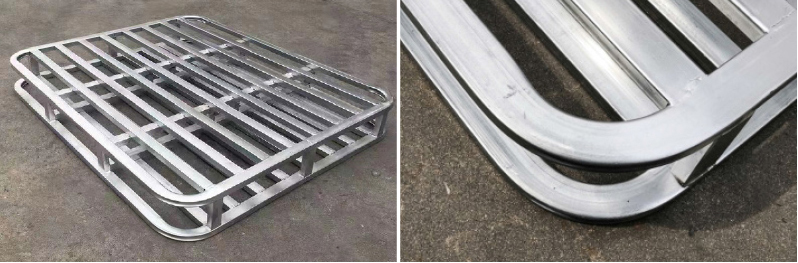 Double Deck Steel Pallets For Warehouse Storage(round corners )