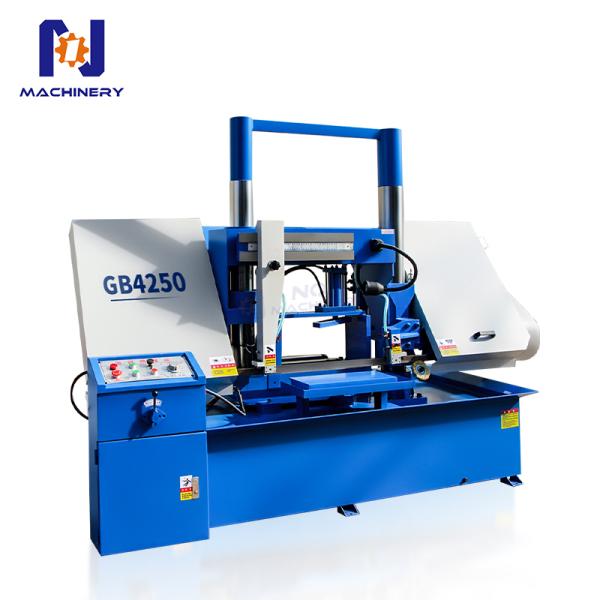 Quality GB4250 Double Column Bandsaw Machine 500mm 380V Horizontal Band Saw For Metal for sale