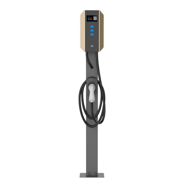 Quality Indoor Use ABS EV Charger Small Power 7kW 22kW Custom Color IP65 White Black Yellow Charging Pile for sale