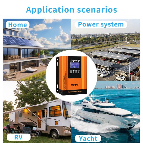 Quality Smart Off-Grid MPPT Controller LCD Display and Touch Button for Advanced Solar for sale