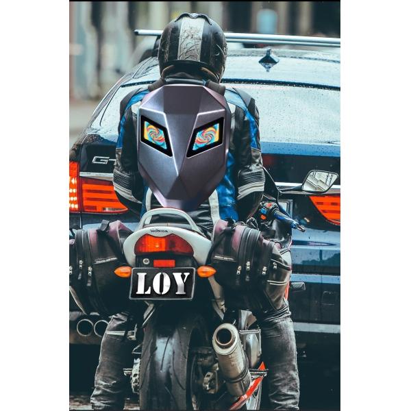 Quality LED Backpack Bluetooth Waterproof Hard Shell Iron Man Cool Motorcycle Riding for sale
