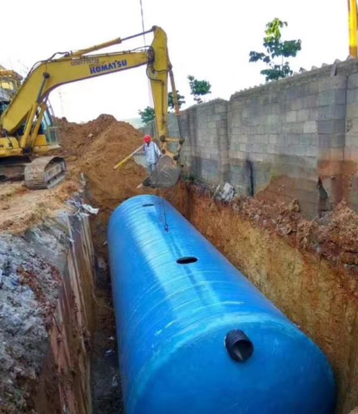 Quality high strength Customizable FRP GRP Septic Tank for Human And Animal Feces for sale