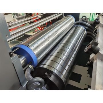 Quality Toy Paper Window Box Patching Machine Automatic V Cut Creasing Gluing for sale