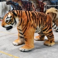 Quality Amusement Park Performance Realistic Animatronic Tiger Costume Customized for sale