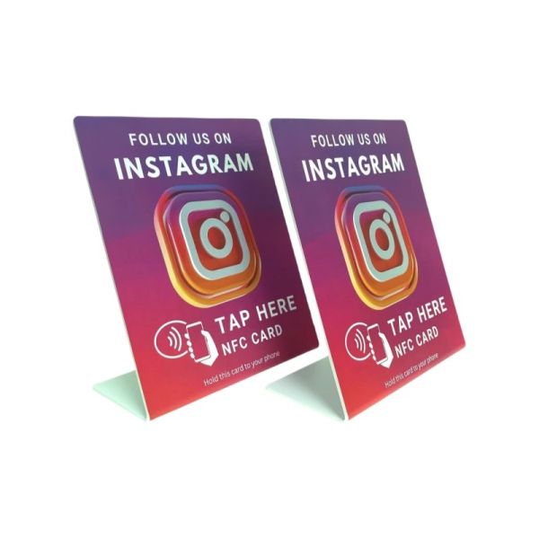 Quality Custom QR Code Chip Google Review Stands NFC Social Media Business Cards Google Review Tap Cards for sale