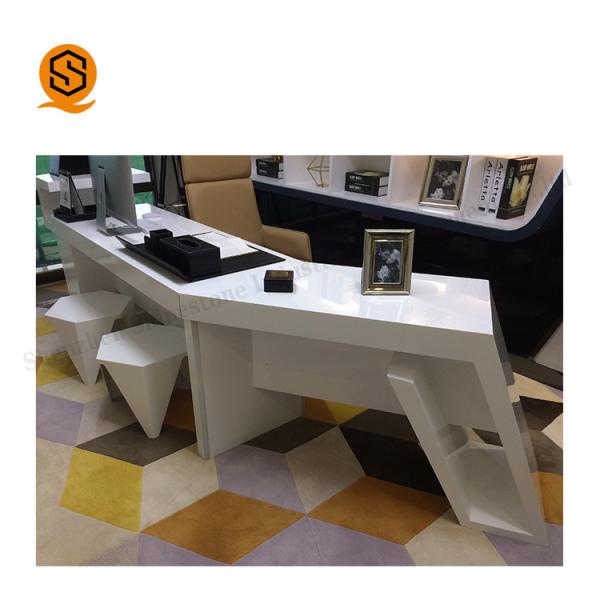 Quality Exquisite Workmanship Office Desk And Cabinet Combo With Artificial Stone for sale