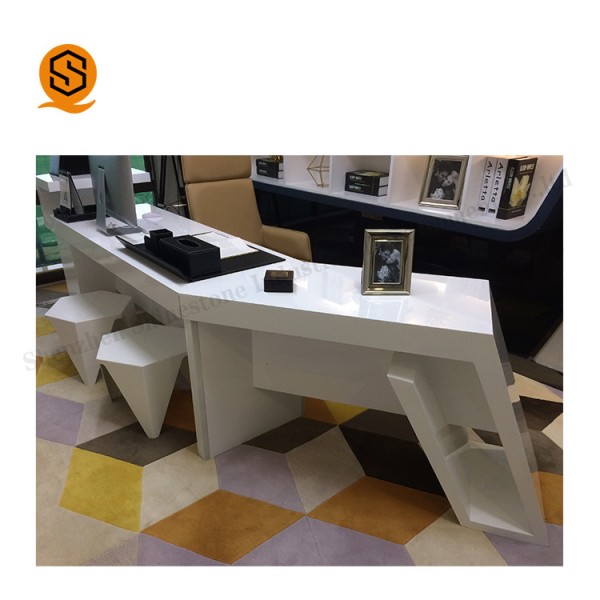 Quality Exquisite Workmanship Office Desk And Cabinet Combo With Artificial Stone Material for sale