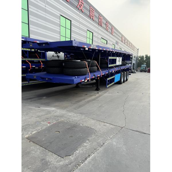Quality Truck Trailer 4-Axle 100 Ton Flatbed Semi-Trailer for Customization Applications for sale