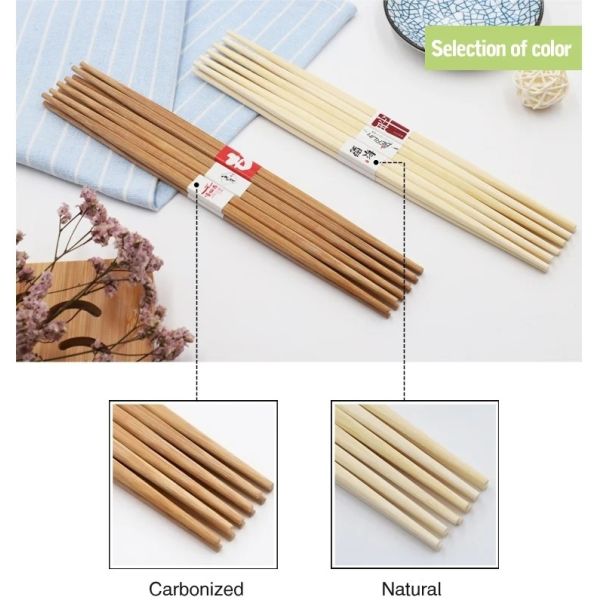 Quality Eco-friendly Natural Healthy Custom Printed Bamboo Chopsticks for Sushi for sale