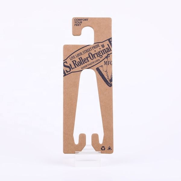 Quality Eco Friendly 100% Recycled Cardboard Slipper Hanger Custom Logo Wholesale for sale