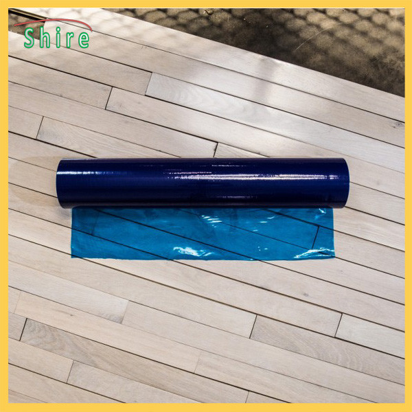 Quality Customised Self Adhesive Floor Protection Film Blue Color No Bubble for sale