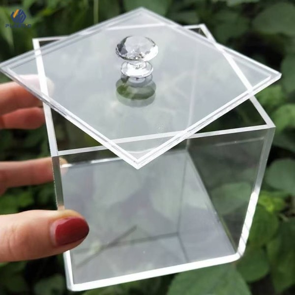 Quality Custom Printing Clear Acrylic Plastic Boxes , Jewelry Storage Box For Organizing for sale
