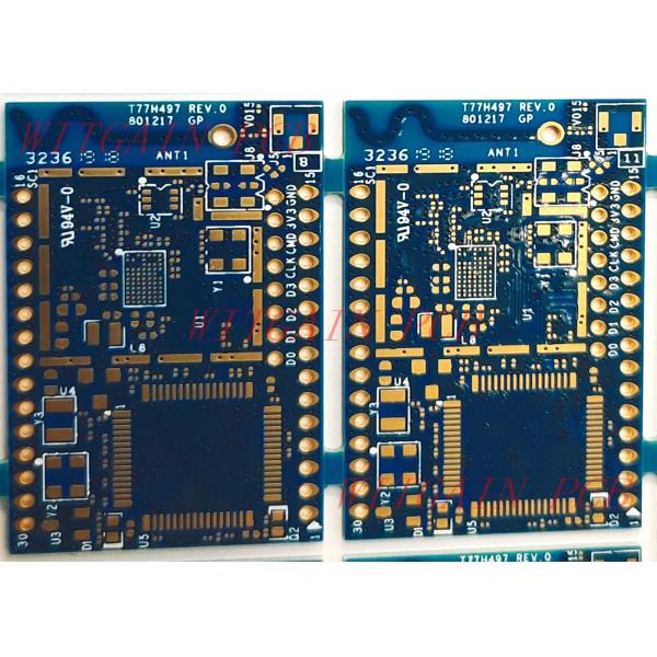 Quality Custom Made Circuit Boards Material FR4 EM370 Halogen Free Blue Solder Mask for sale