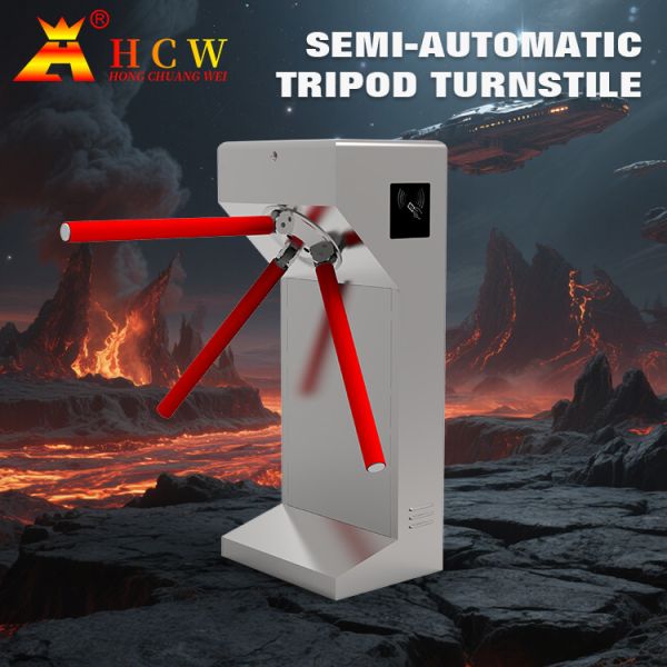 Quality HCW AC220V  One Way Turnstile Semi Automatic Tripod Security Gates 30-35 Persons / Min for sale