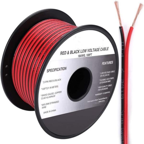 Quality Flexible Wire Ext 2pin 2 Color Red Black Cable for LED Strips Extension for sale