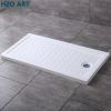 Quality 90mm Diameter Waste Hole Rectangular Acrylic Shower Base Bathtub Tray with Full for sale