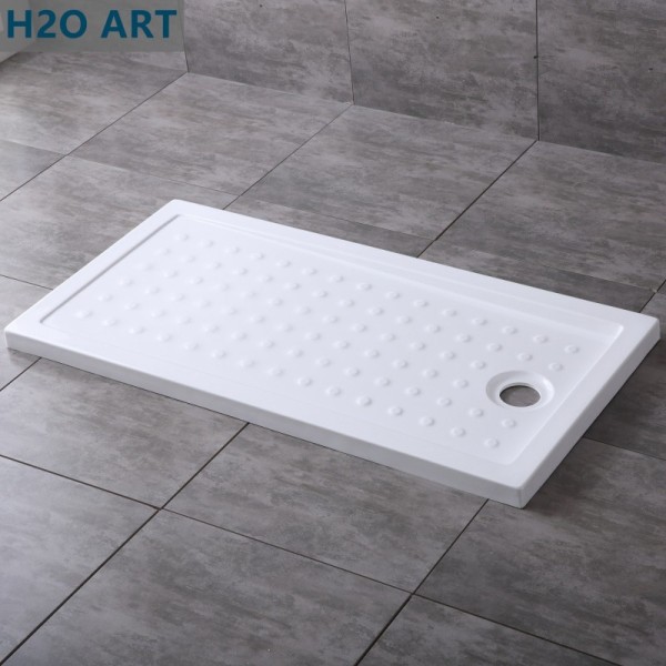 Quality 90mm Diameter Waste Hole Rectangular Acrylic Shower Base Bathtub Tray with Full Sizes for sale