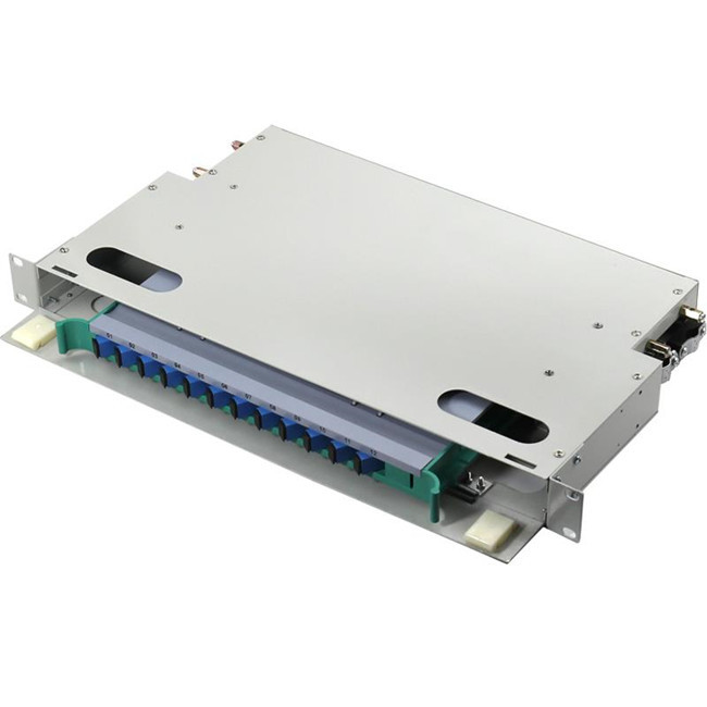 Quality 1U ODF Patch Panel Rack Mount Distribution Frame 12 Core Fiber Patch Panel SM for sale