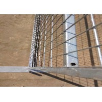 Quality Q235 Steel Powder Coated Temp Construction Fence for sale