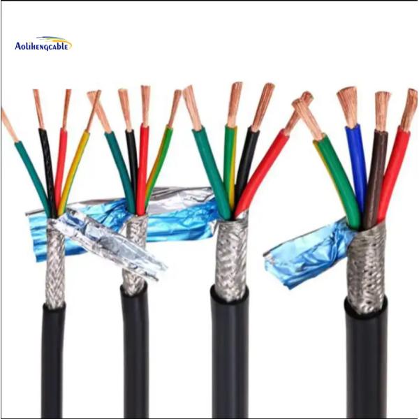Quality 2 3 4 5 6 Core RVVP Shielded Cable 5.5mm-8mm OD High Durability for sale