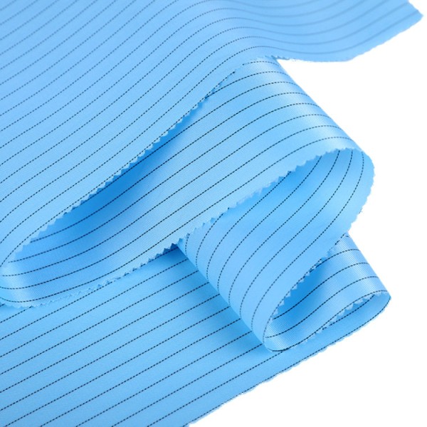 Quality 110GSM Anti Static Polyester Carbon ESD Clothing Material for sale