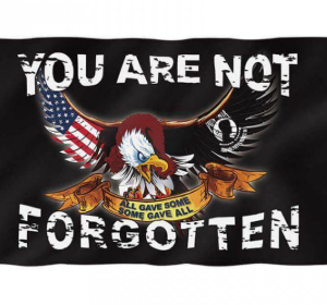Quality You Are Not Forgotten Flag Polyester Material Powmia Screen Printing for sale