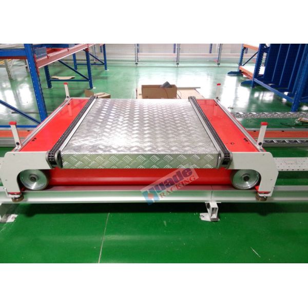 Quality Red Automated Storage Retrieval System Dual Rail Annular Ferry Car Transmitting for sale