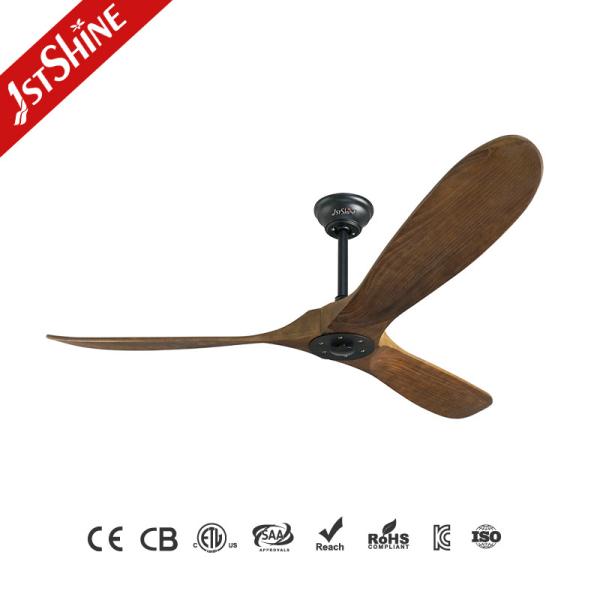 Quality 220v Solid Wood Ceiling Fan Low Power Consumption Power Efficient for sale