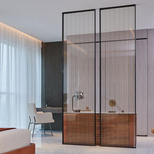 Quality Modern Office Glass Screen 3mm-12mm Tempered Glass Room Divider Panel for sale
