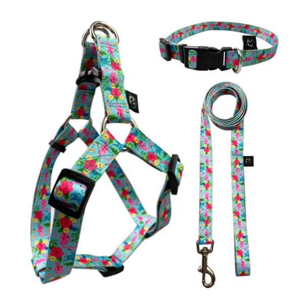 Quality Custom Logo Hunter Dog Leashes Cute Soft Flamingo Style Polyester for sale