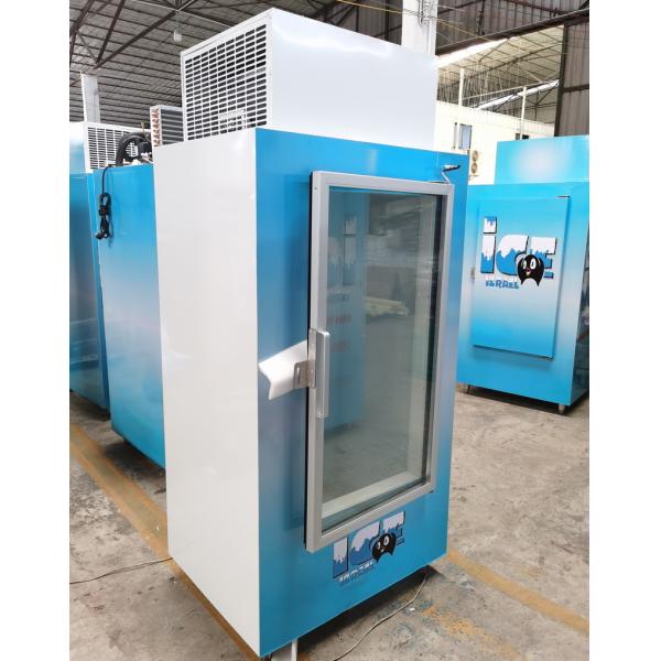 Quality Pre painted Steel Bagged Ice Merchandiser Cold Wall Self Closing Solid Door for sale