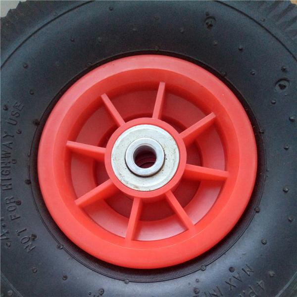 Quality 350-4 10 Inch Solid Rubber Wheels Plastic Rim for sale