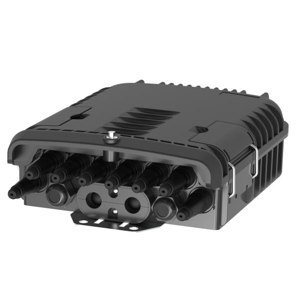 Quality 8-Port Fiber Optic Distribution Box Wall/Pole Mountable for Network FTTX IP65 for sale