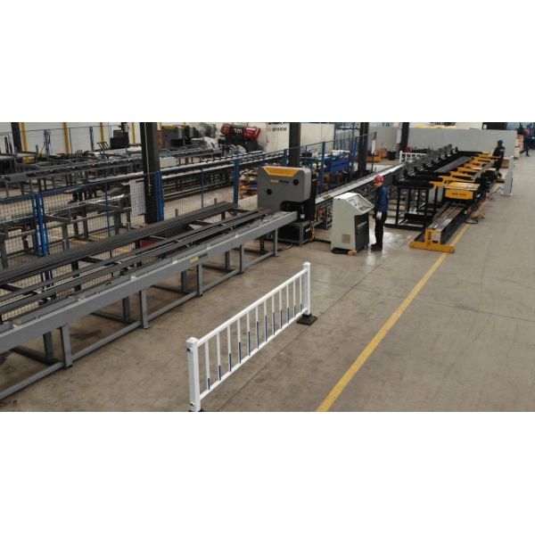 Quality Electric Knife CNC Cutting Rebar Shear Line 28m×3m×2m for sale