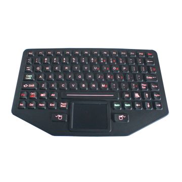 Quality Rubber Waterproof Rugged Silicone Keyboard With Touchpad IP65 Dynamic for sale